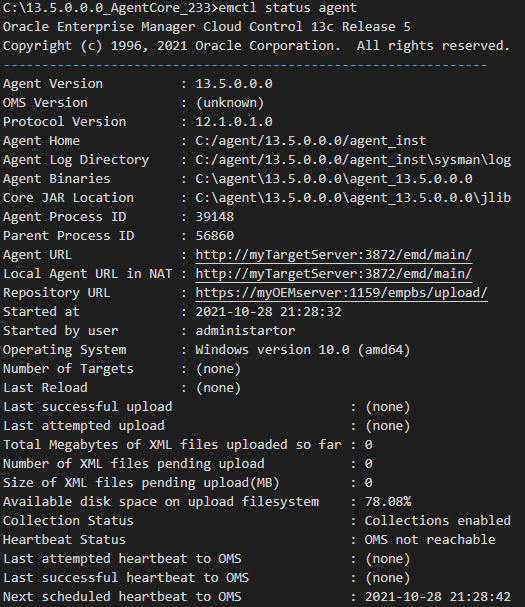 SEVERE:emctl secure agent command has failed with status=1 – Ahmed ...